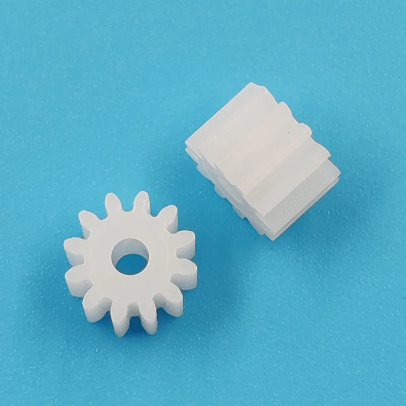122A Modulus 0.5 12 Teeth 2mm Shaft Tight Pom Plastic Pinion Gear Toy ...