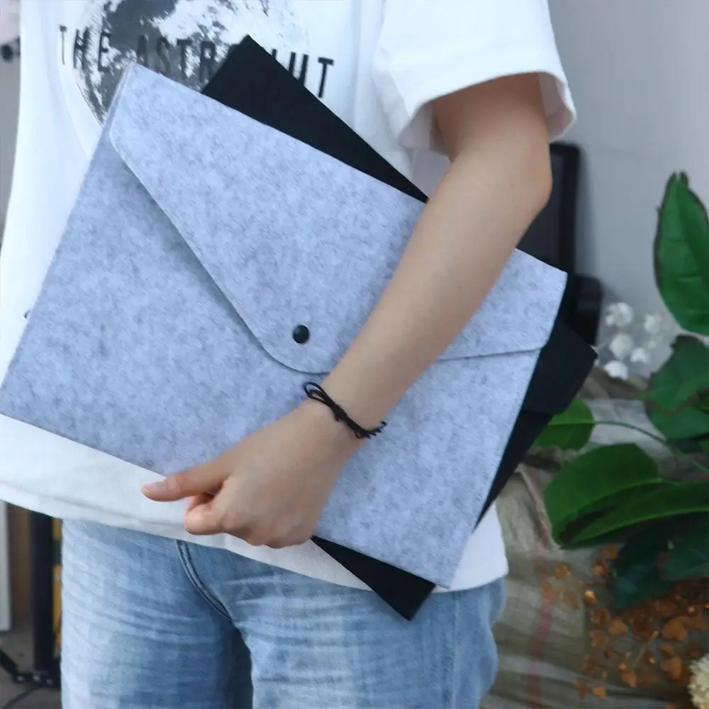 Stationery-Archives-Bag-Bill-Container-Classifing-Bag-A4-Felt-File ...