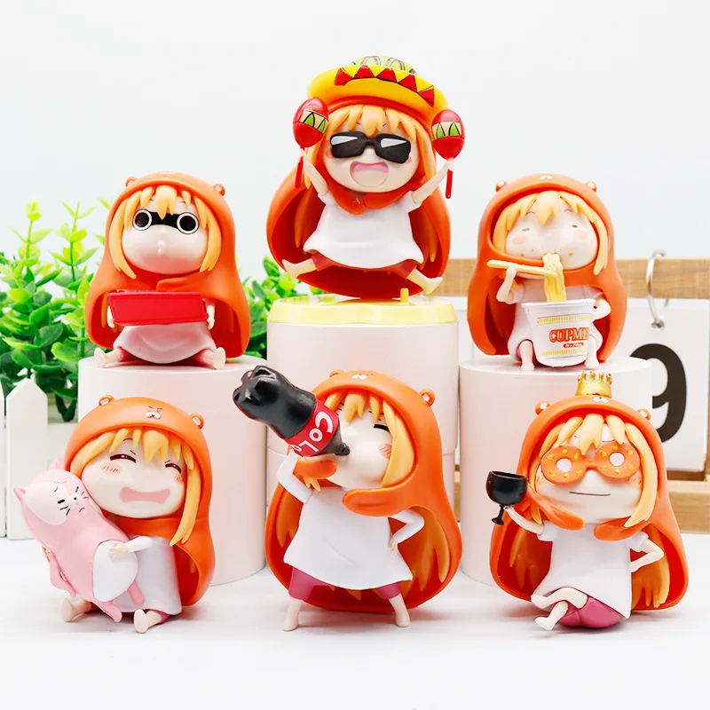 6 Pcs/Set Himouto! Umaru-chan 7.8-9cm Anime Figure Trend Toy Periphery ...