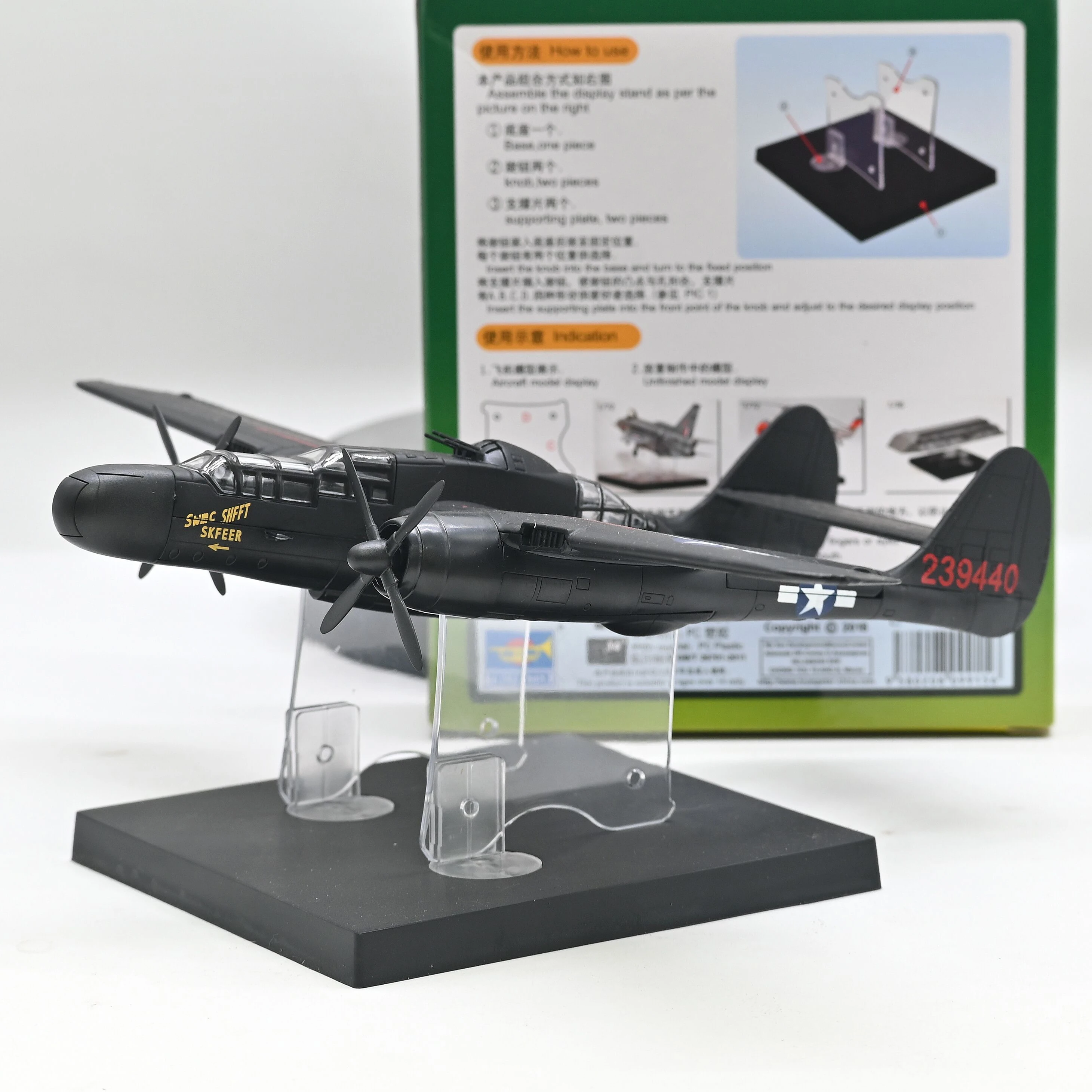 No-Box-Diecast-1-72-Scale-P61-Alloy-Fuselage-CHE14636-Finished-Military-Combat-Aircraft-Model ...