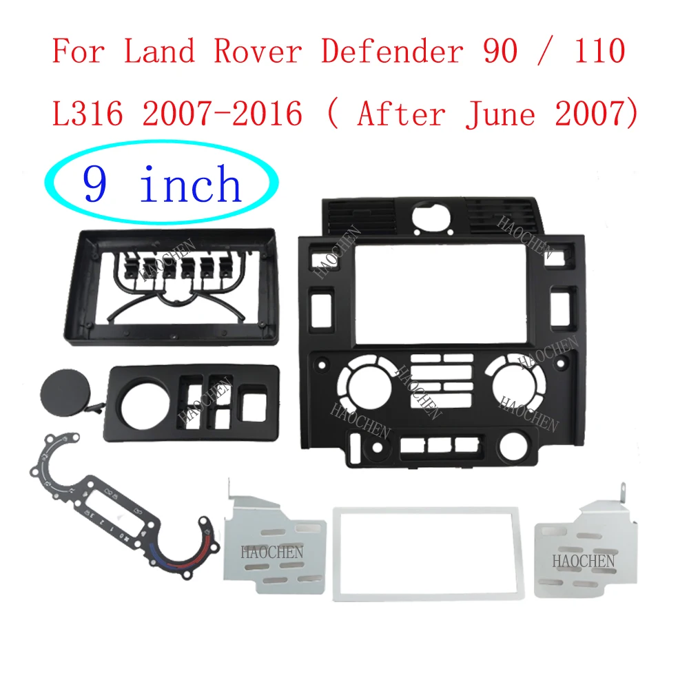 9-inch-Car-Radio-Facia-for-Land-Rover-Defender-2007-2016-Panel-Dash-Kit ...