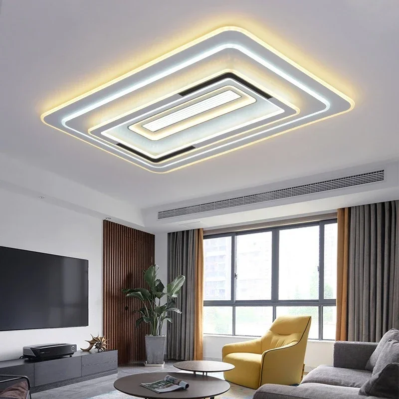 Modern-LED-Ceiling-Lamp-48-98-128W-Square-LED-Panel-Ceiling-Light-for ...