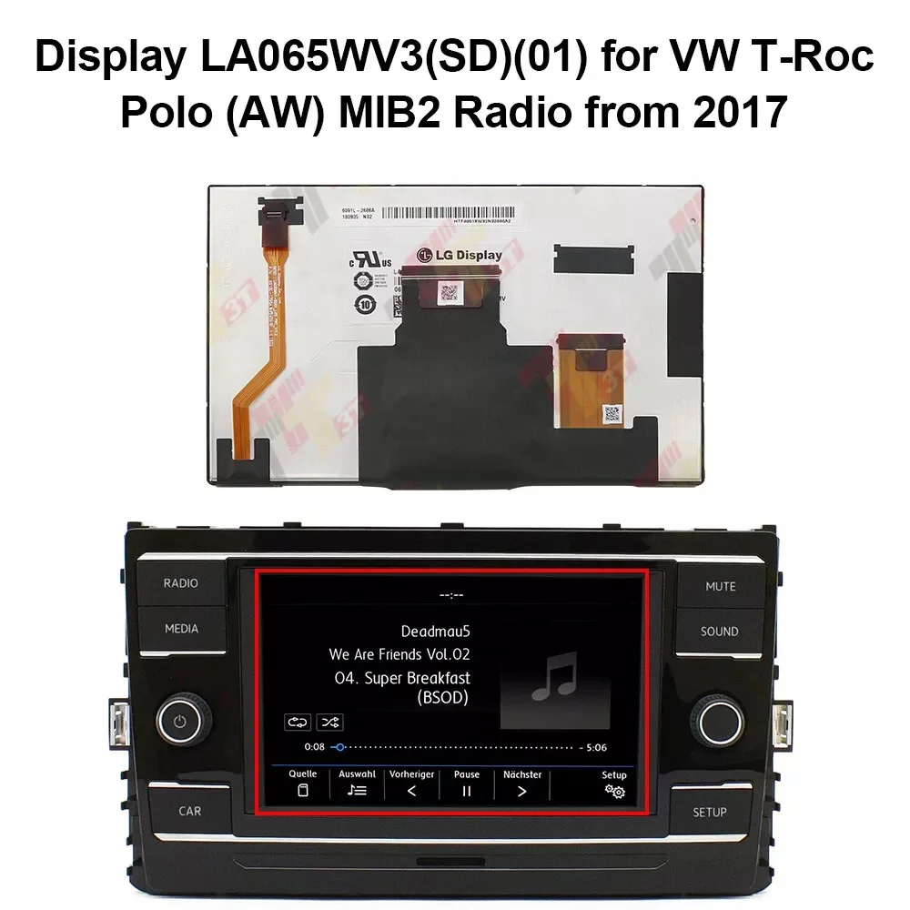 Dashboard LCD Display for VW Golf Passat Polo Tiguan T6.1 Skoda Fabia ...