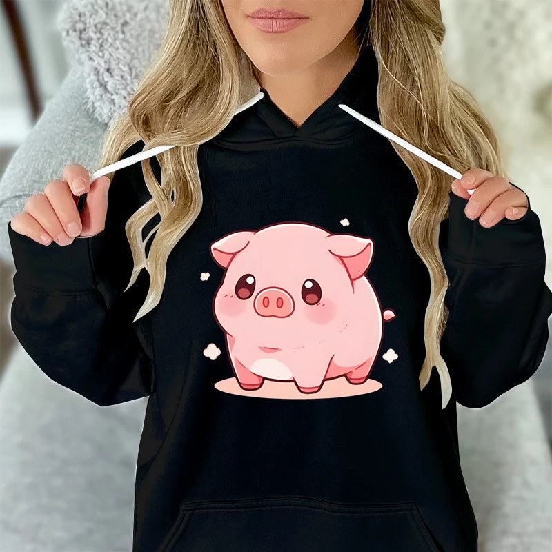 Women-Men-Pig-Kawaii-Cartoon-Sweatshirt-Hoodie-Unisex-Funny-Animal ...