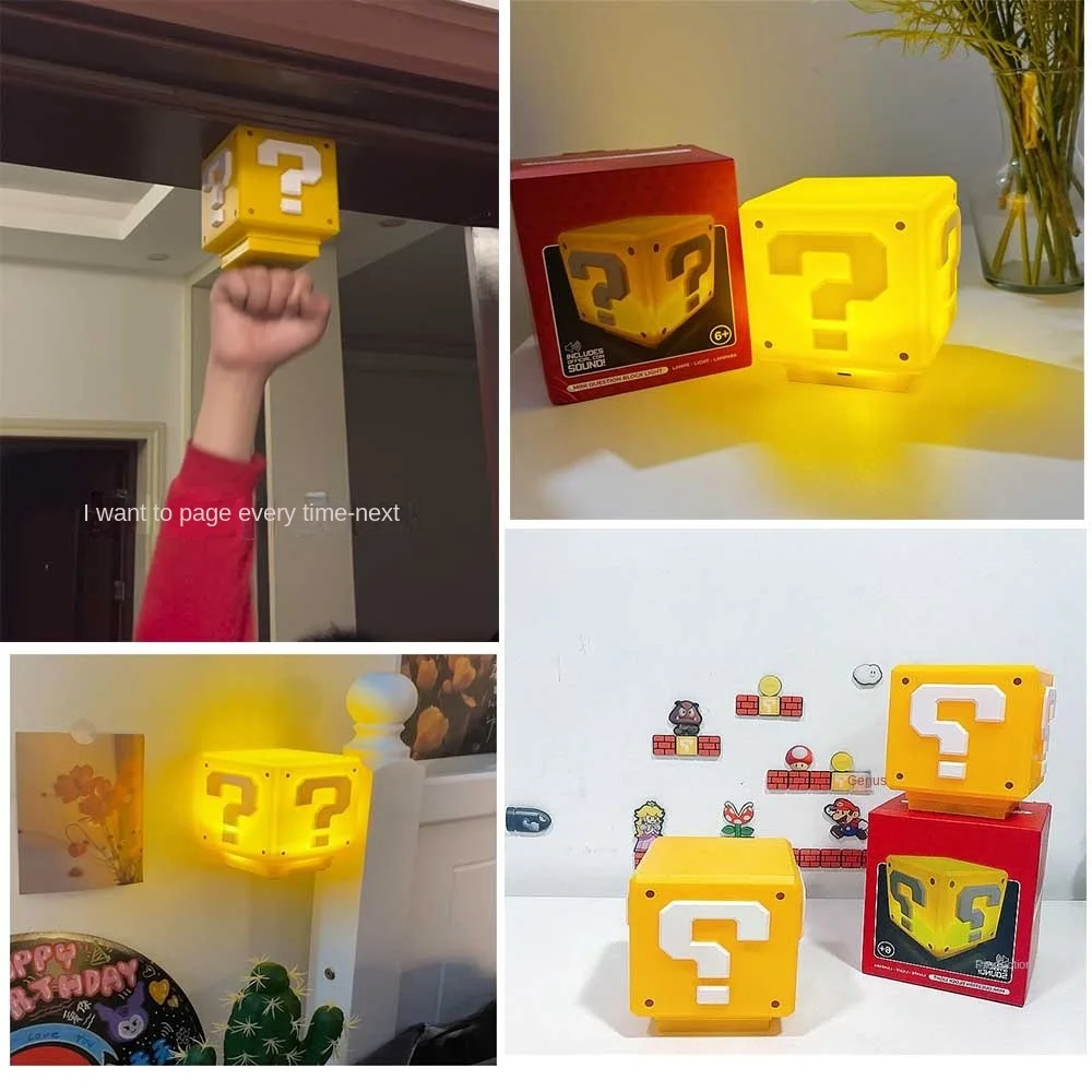 Luz-Nocturna-LED-de-Super-Mario-con-efectos-de-sonido-para-decoraci-n ...