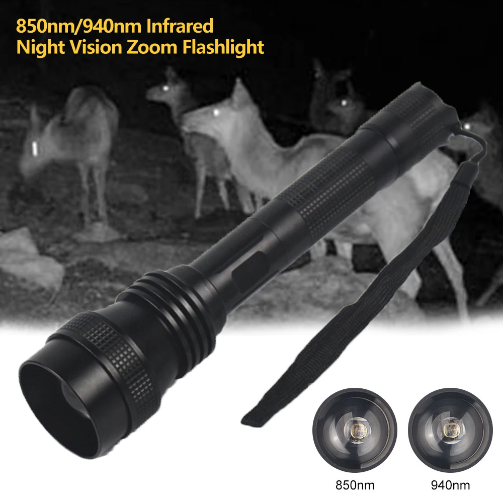 C14-Hunting-Flashlight-10W-Infrared-Radiation-IR-850nm-940nm-Night ...