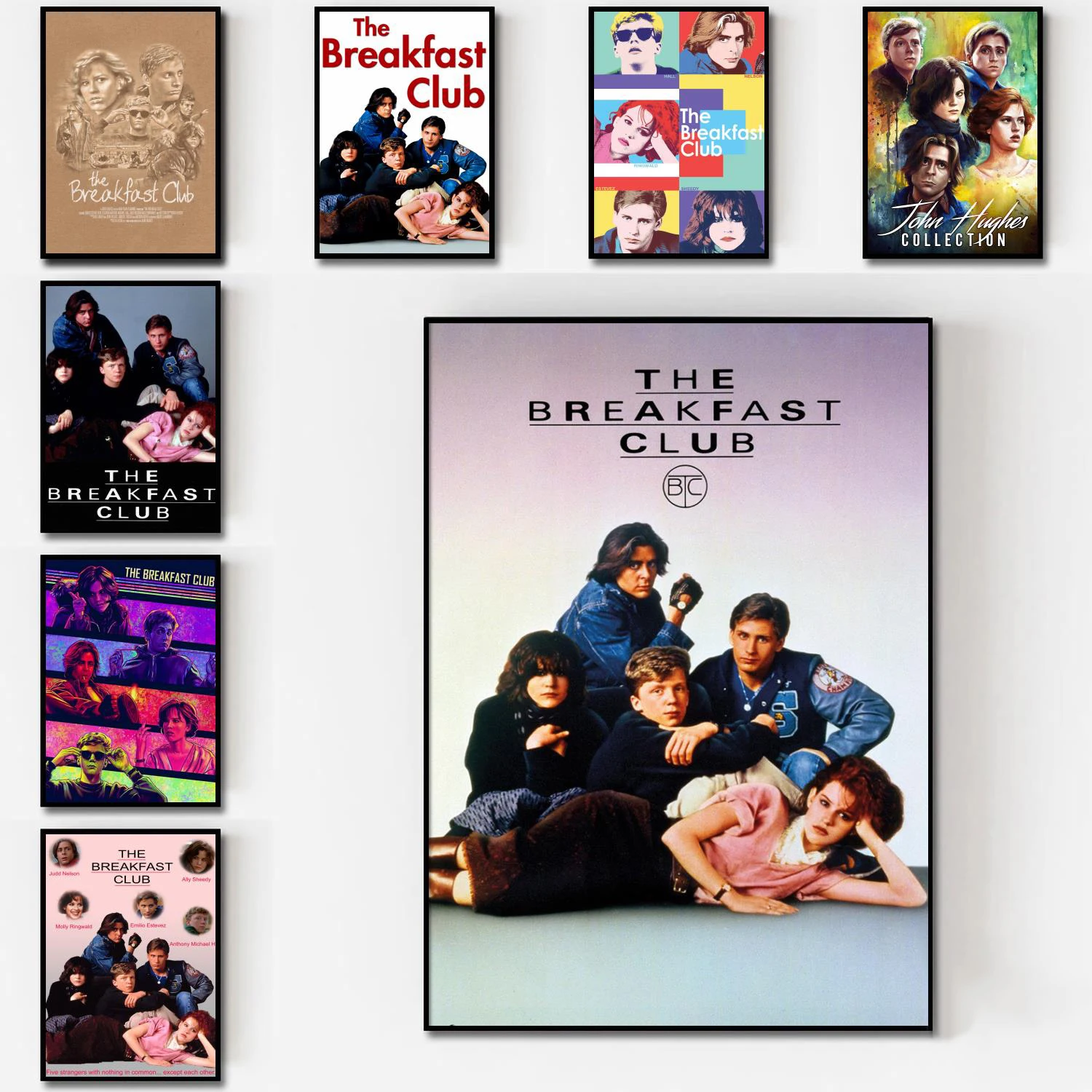 The-Breakfast-Club-Poster-Low-Poly-Poster-Painting-Canvas-Prints ...