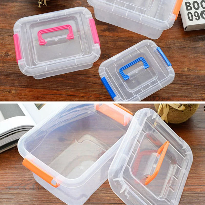 1PC-Sundries-Sort-Out-Plastic-Box-Toy-Clothing-Organization-With-Handle ...