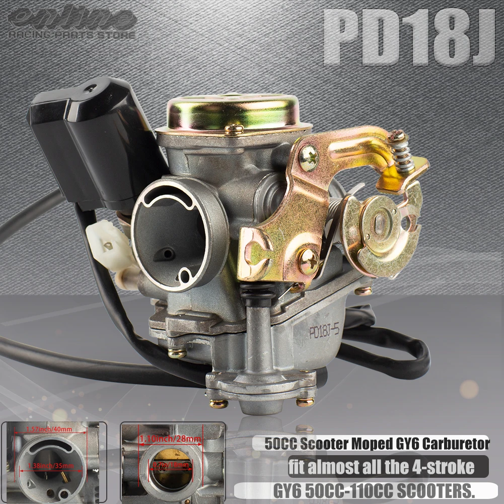 18mm-PD18J-Carburetor-Carb-For-GY6-50cc-139QMB-139QMA-4-Stroke-GY6 ...