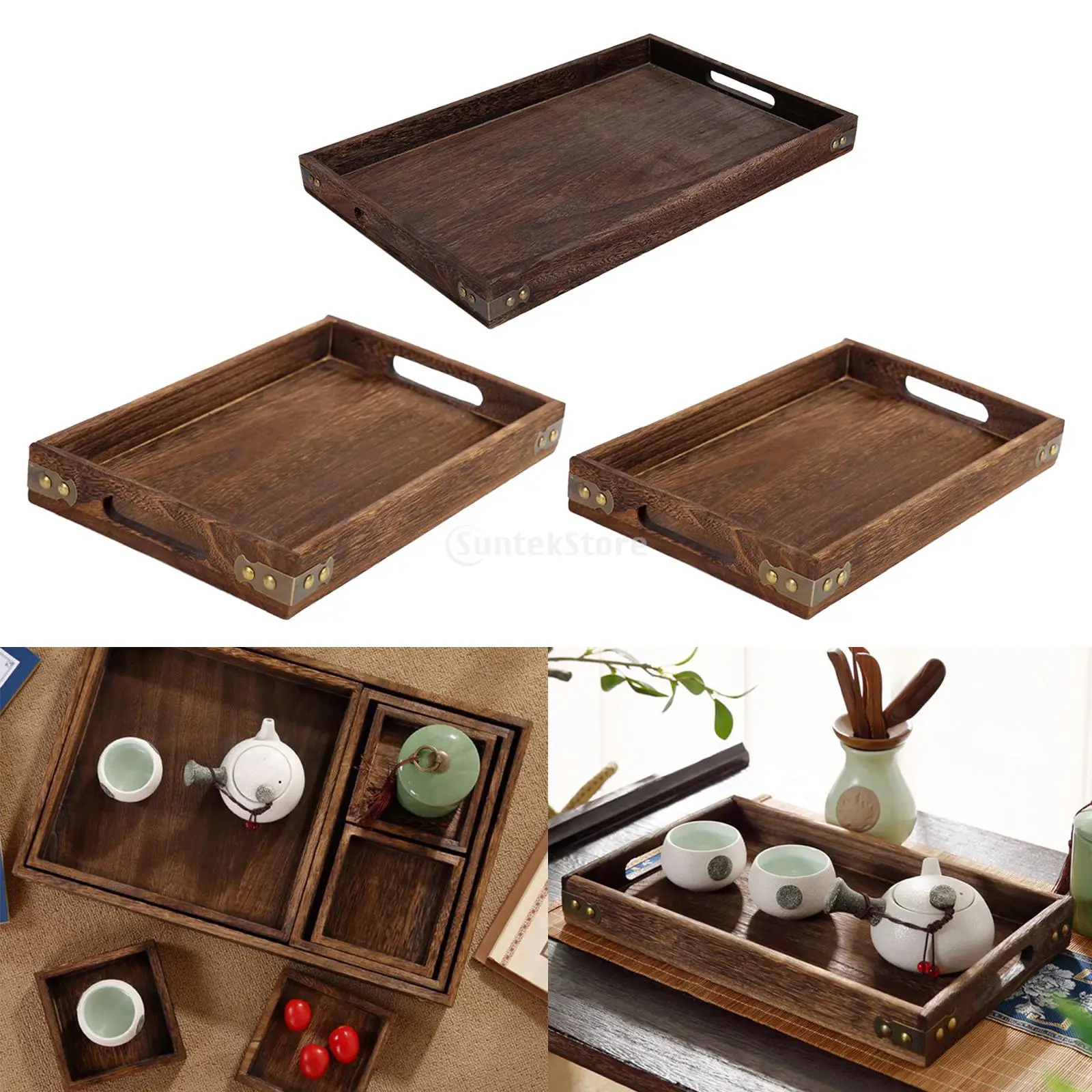 Multipurpose Serving Tray Convenient to Use Food Storage Tray with ...