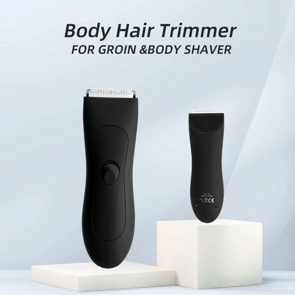 Electric-Hair-Trimmer-Men-s-Body-Grooming-Clipper-Groin-Pubic-Epilator ...