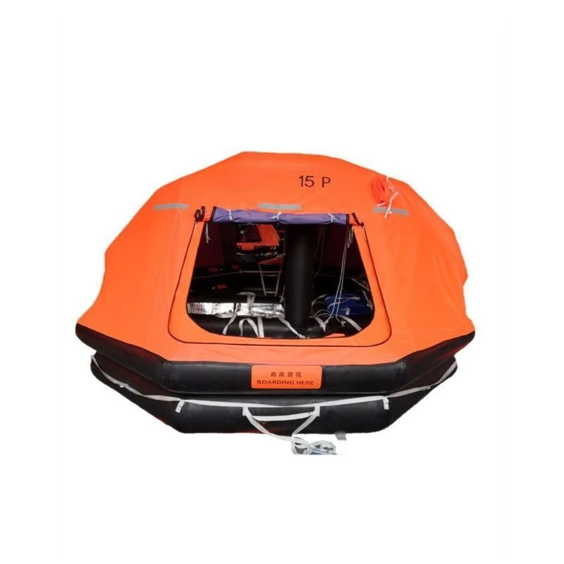 Marine life raft, marine standard automatic inflatable throw can be ...