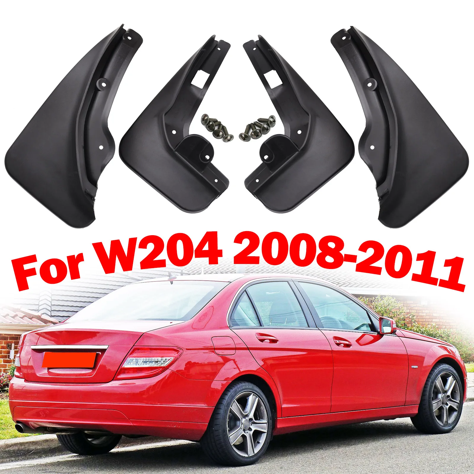 4x For Mercedes Benz C Class C-Class W204 4dr Sedan Saloon 2008 - 2011 ...