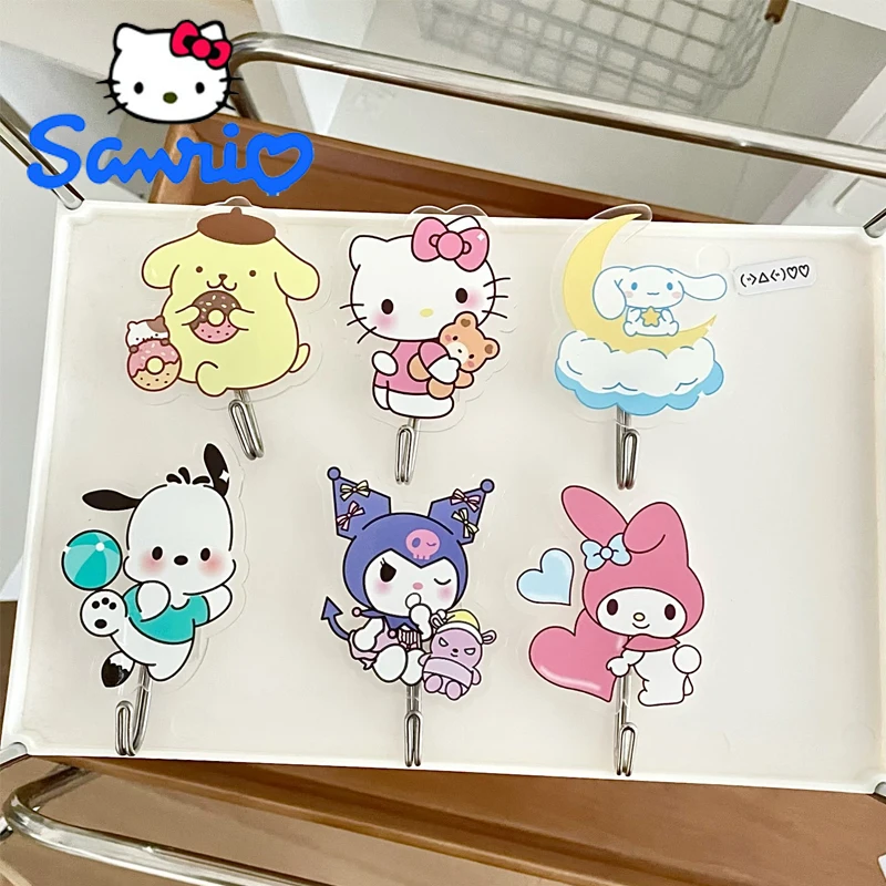 Sanrio-Hello-Kitty-Cute-Cartoon-Wall-Hooks-Multi-Purpose-Wall-Hook ...