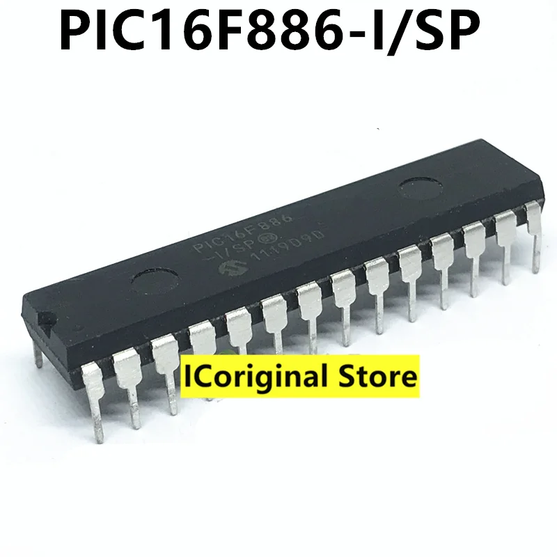 New and original PIC16F886 PIC16F886-I/SP Into the DIP-28 Single-chip micro controller 16F886 IC ...