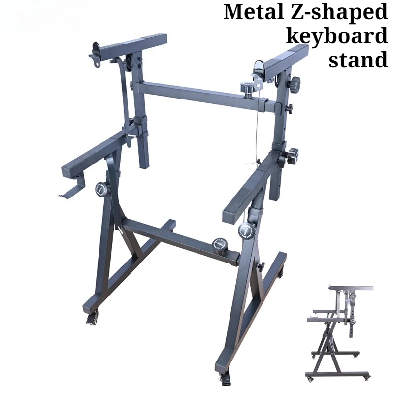 Metal Z-shaped Keyboard Stand Double-decker Weighted Bold Movable ...