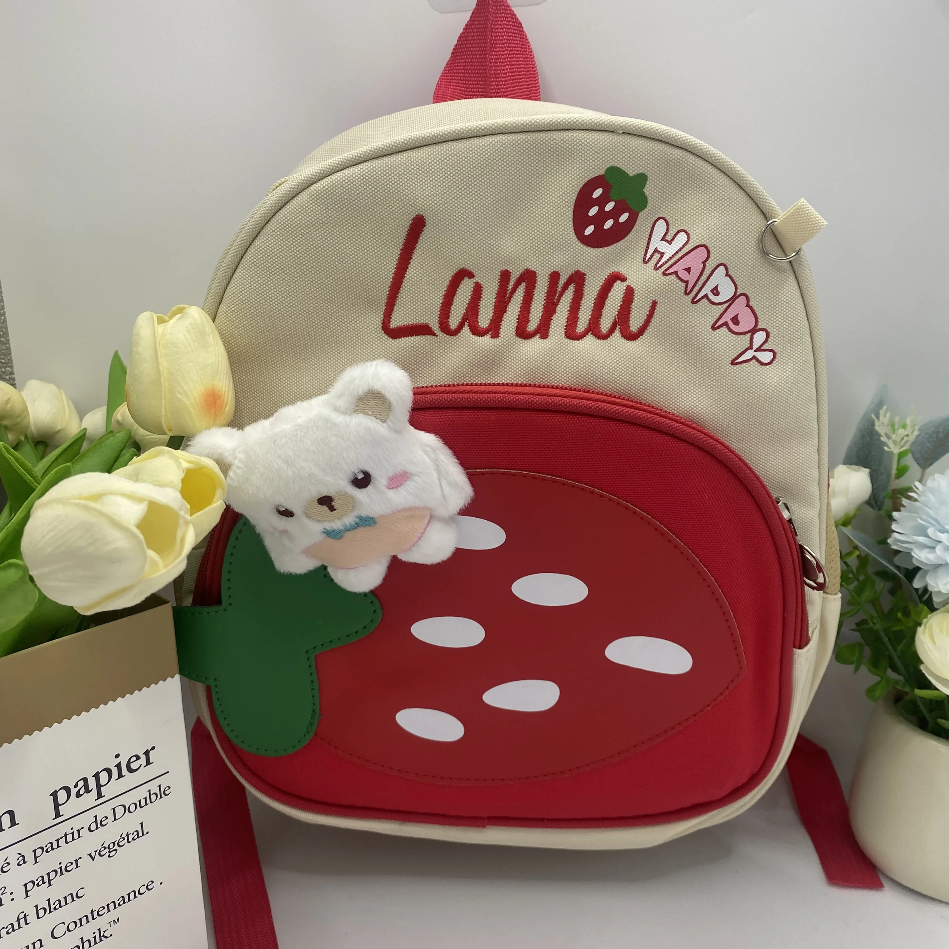 Cute-Bear-Backpack-Customized-Name-Cartoon-Children-s-Backpack ...