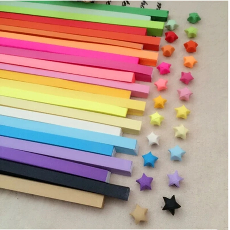 80pcs-10-Color-Mixing-Set-Star-Papers-Lucky-Star-Origami-Paper-Strips ...