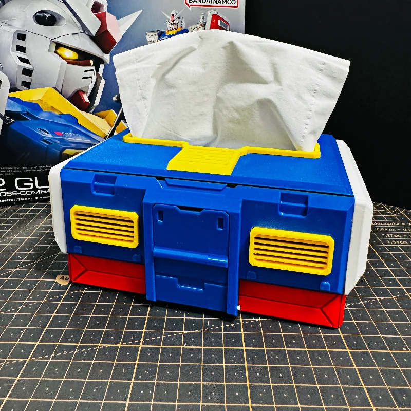 Gundam peripheral model ornament tissue box mobile suit storage ...