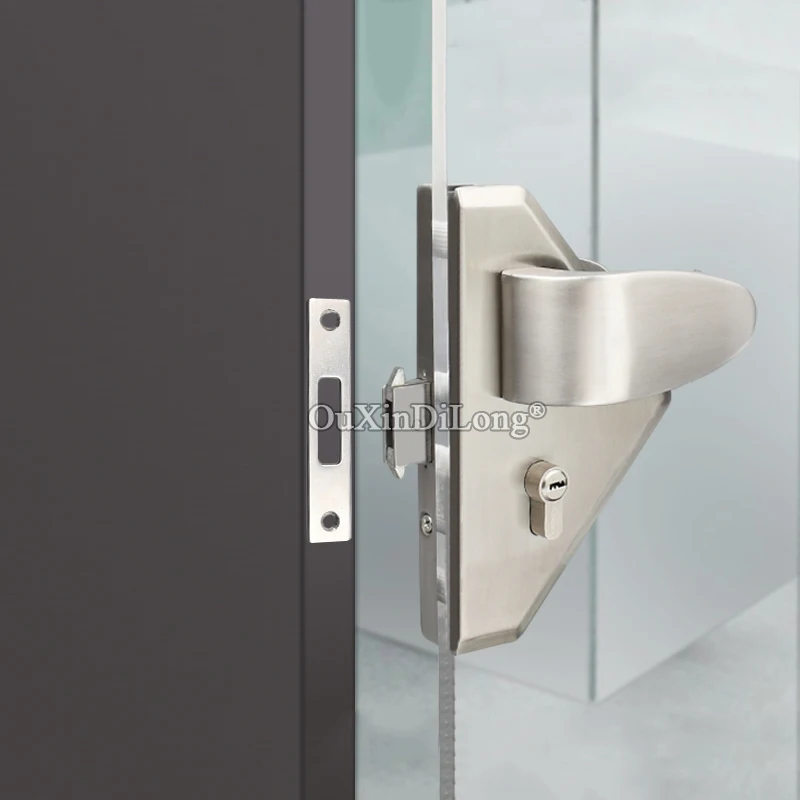 Brand-New-1PCS-Zinc-Alloy-Glass-Door-Handle-Lock-Home-Office-Entrance ...
