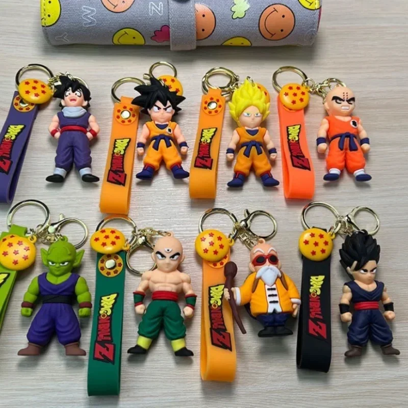 Anime-Dragon-Ball-Keychain-Cartoon-Figures-Goku-Super-Saiyan-Vegeta-Key ...