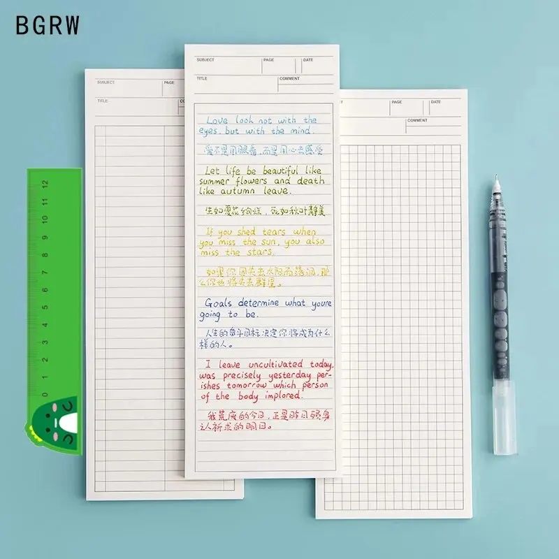 2pcs-Long-Notepad-Note-Pads-Writing-Note-School-Office-Simple-Non ...