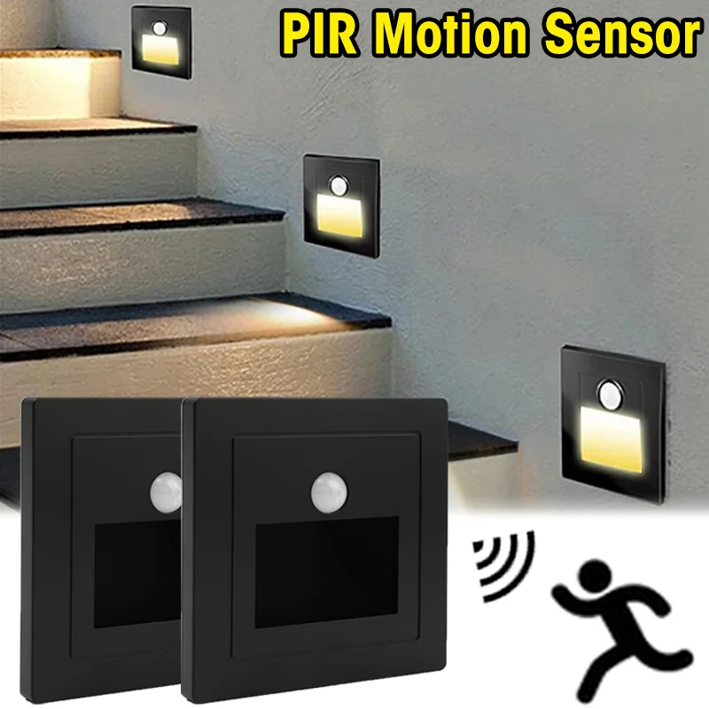 LED-Night-Lamp-Sensor-Intelligent-Wall-Light-Recessed-Control-PIR ...
