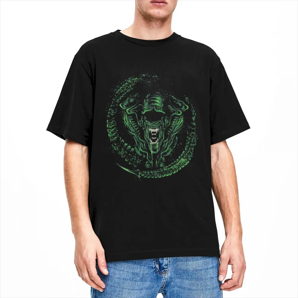 Men-Women-Xenomorph-Alien-Queen-Shirt-Merchandise-100-Cotton-Tops ...