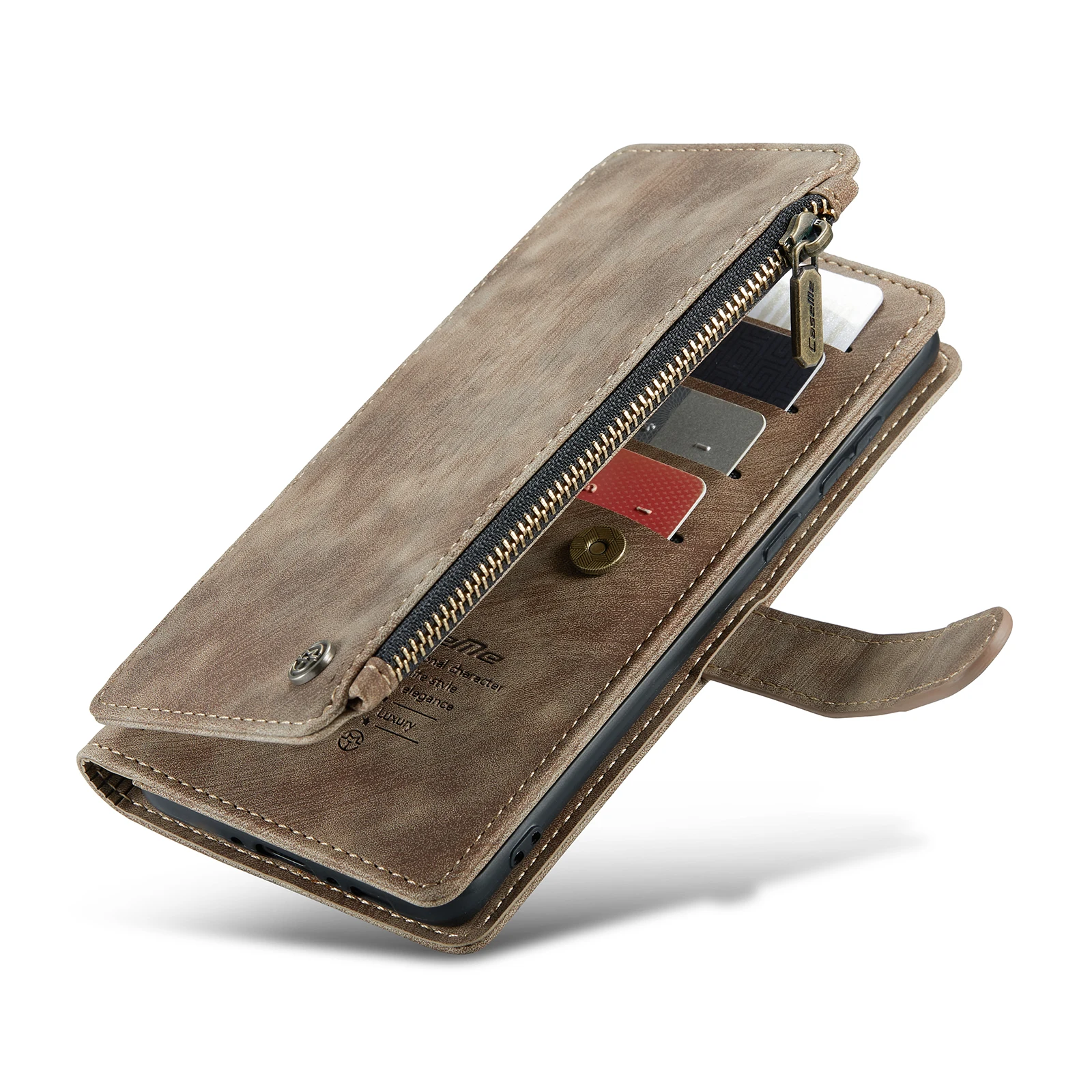 Flip-Zipper-Close-Phone-Wallet-Case-For-Samsung-Galaxy-S23-S22-S21 ...
