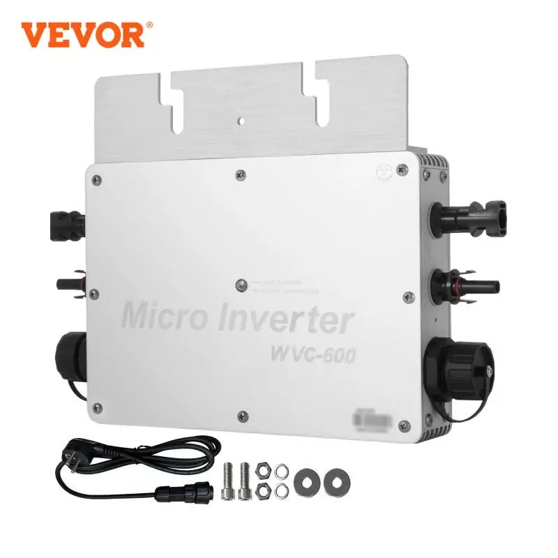 VEVOR 1200W Power Inverter MPPT Waterproof Solar Grid Tie Inverter DC ...