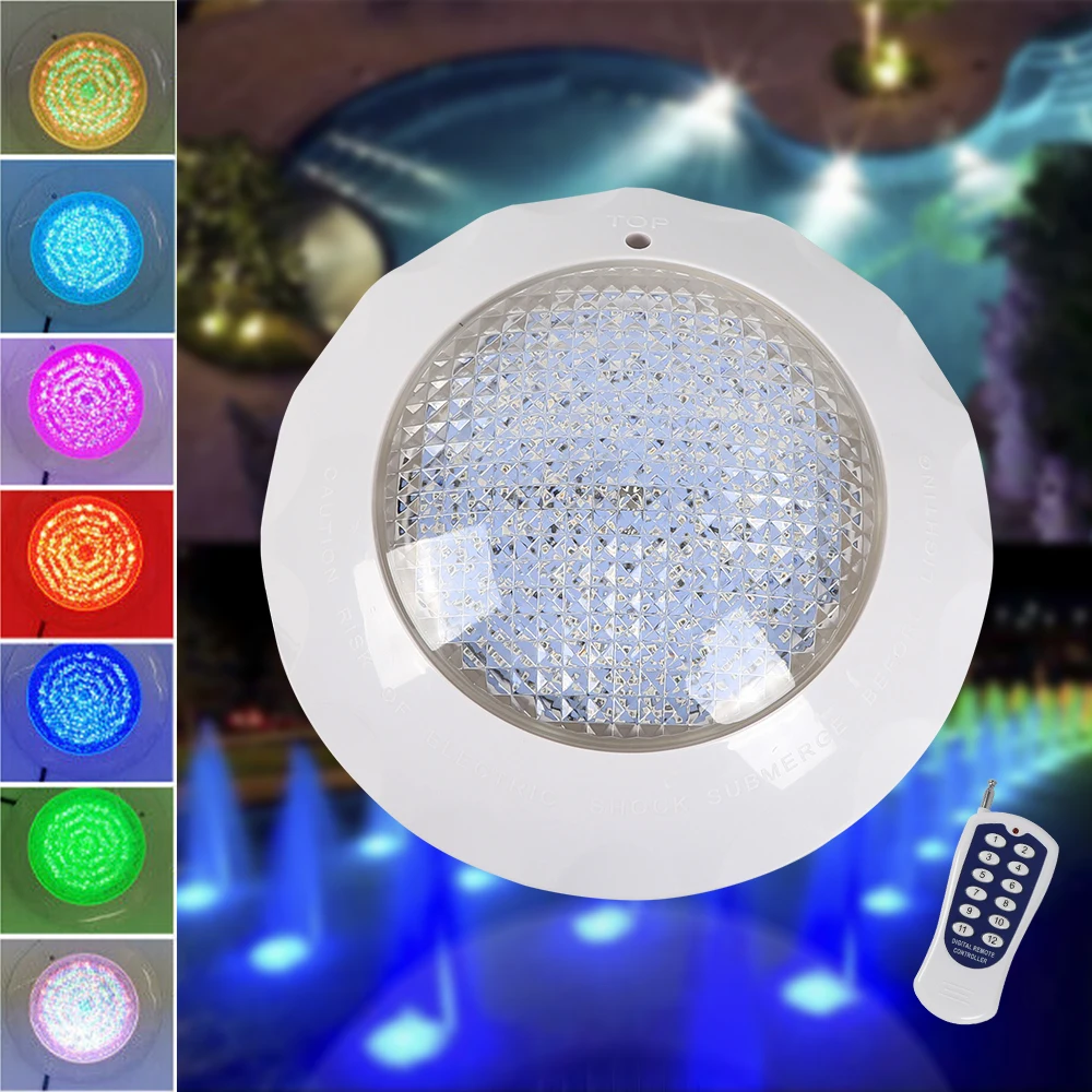 LED Swimming Pool Light With Remote Controller 45W RGB Multi Color ...