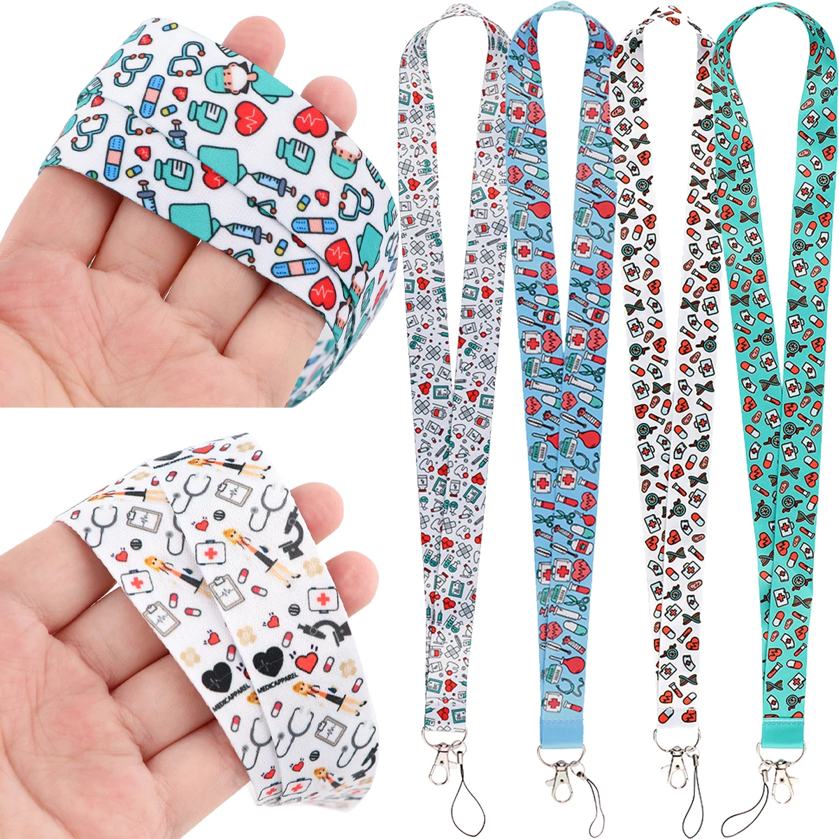 Nurse-Doctor-Keychains-Lanyard-Doctors-Neck-Straps-ID-Card-Pass-Hang ...