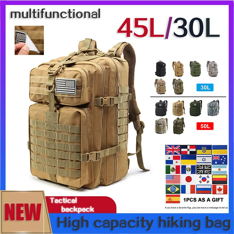 30L-50L-Men-Military-Backpack-Black-Python-Army-Tactical-Rucksack ...