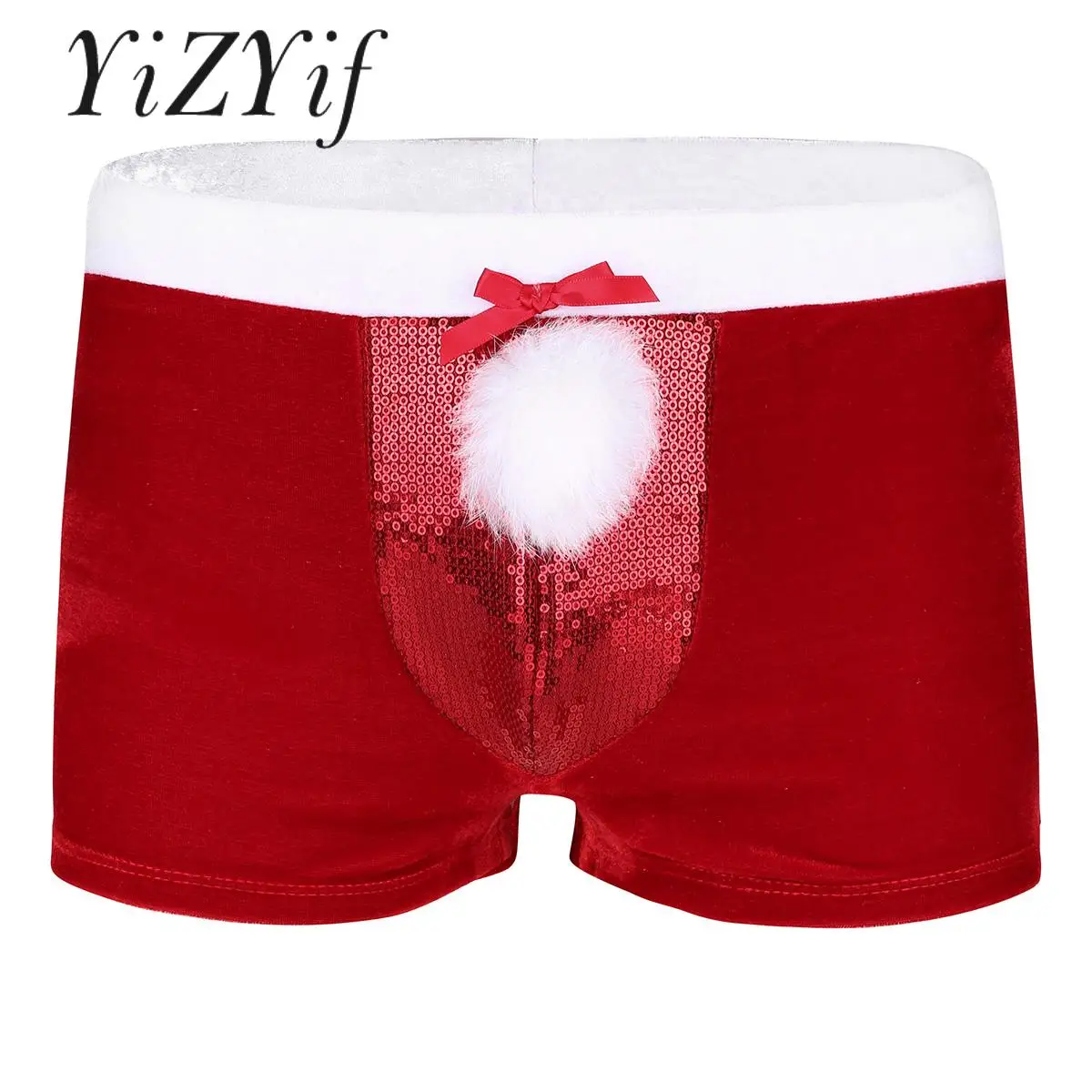 Men-s-Santa-Christmas-Boxer-Shorts-Velvet-Underwear-Trunk-Holiday-Fancy ...