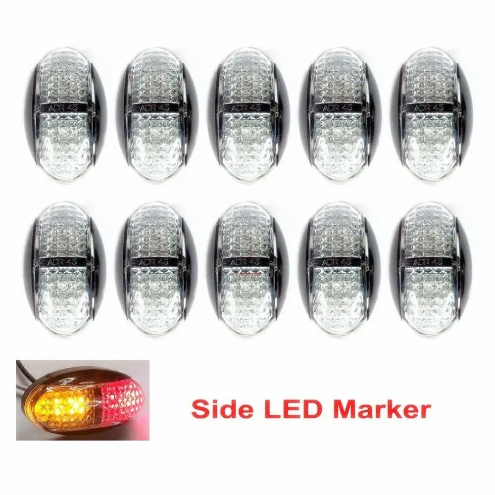 Fuleem-10PCS-12V-24V-DC-4-LED-CLEARANCE-LIGHTS-SIDE-MARKER-LED-TRAILER ...