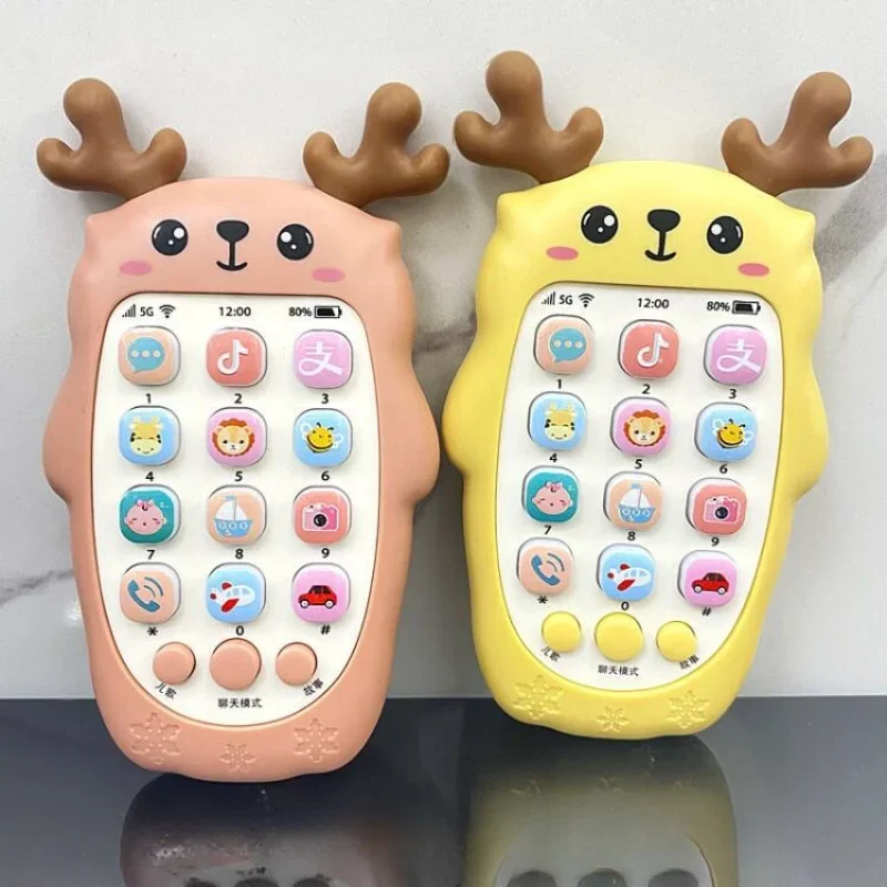 Baby-Phone-Toys-Bilingual-Telephone-Teether-Music-Voice-Toy-Early ...