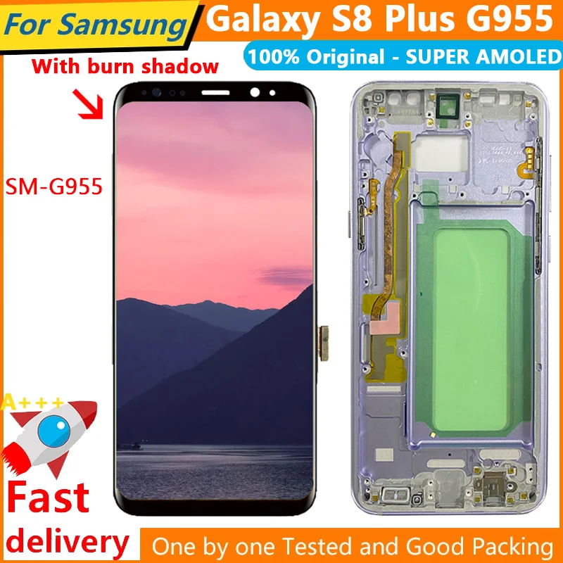 cran-tactile-LCD-avec-cadre-de-remplacement-pour-Samsung-Galaxy-S8-Plus ...