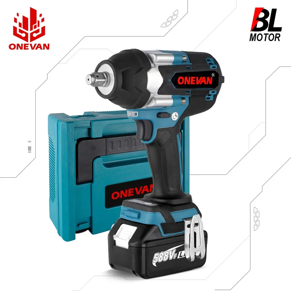 ONEVAN-1800N-M-Torque-Brushless-Electric-Wrench-1-2-Inch-Cordless ...