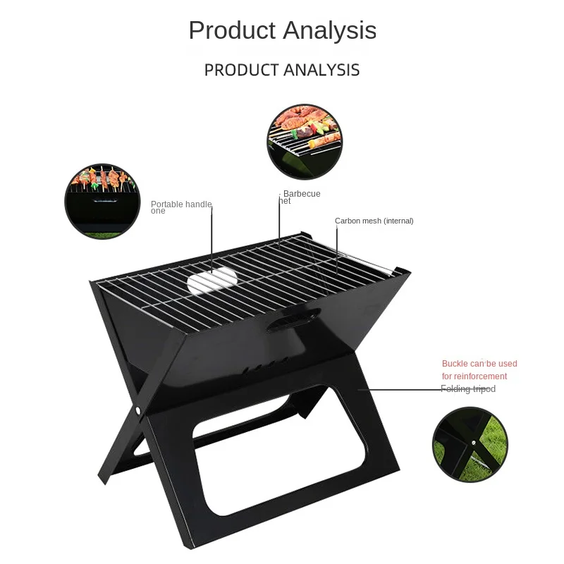 New-One-Piece-X-shaped-Folding-BBQ-Grill-Outdoor-Portable-BBQ-Stove ...
