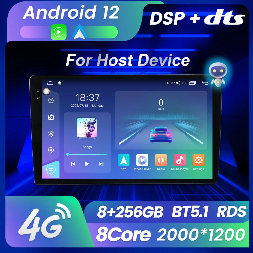 NaviFly M6 Pro 7862S 8+256G 2K QLED Android 12 Car Radio Tape Recorder ...