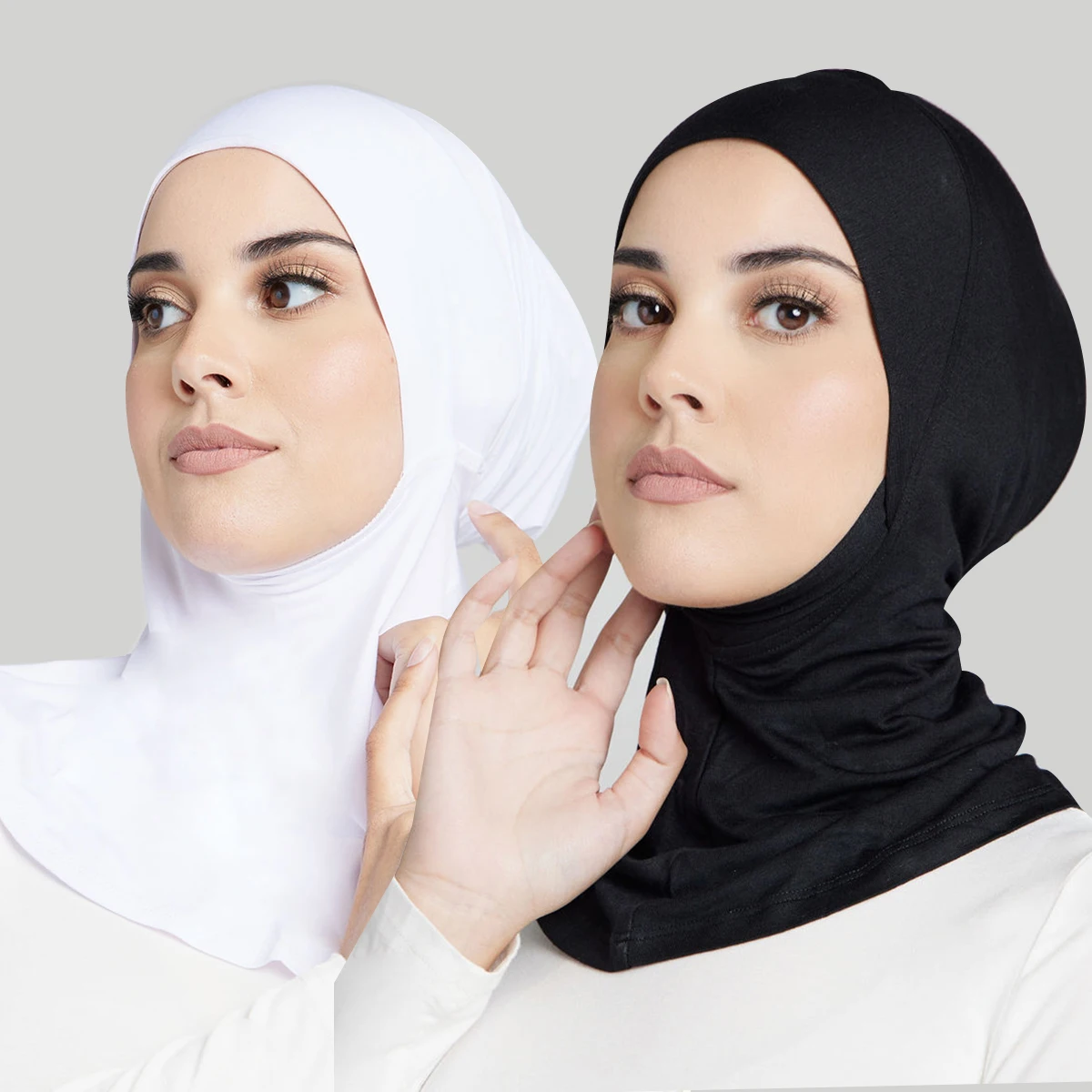 Muslim Underscarf Women Hijab Full Neck Coverage Criss Cross Hijab ...