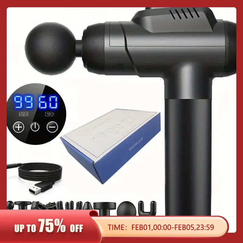 Fascia-Gun-99-Level-Muscle-Massage-Gun-Fascia-Body-Massager-LED-Screen ...
