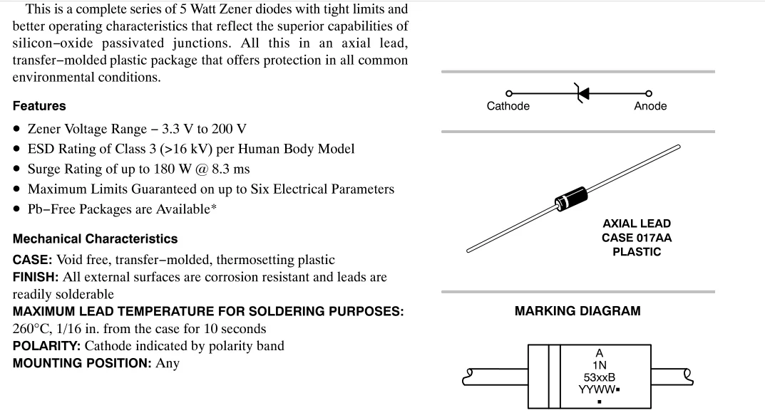 Zener Diode Polarity