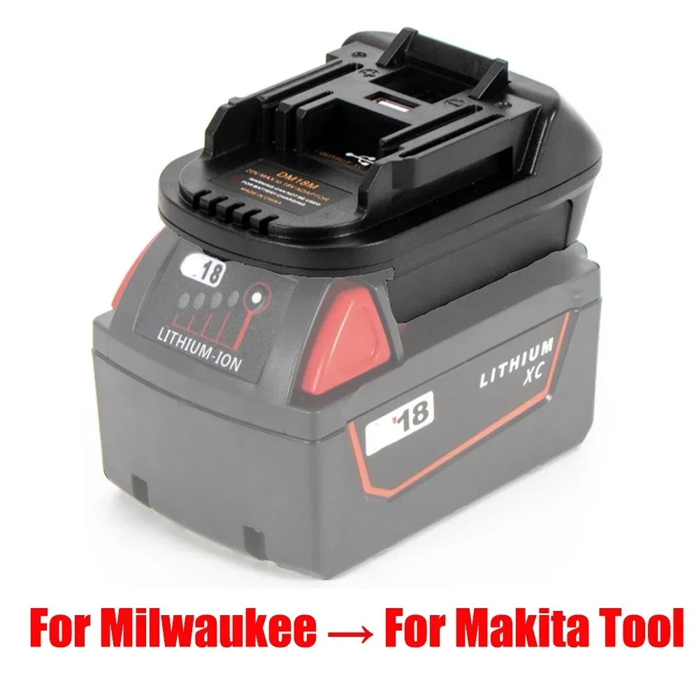 DM18M-Battery-Convertor-Adapter-for-Milwaukee-18V-for-Dewalt-20V-Li-ion ...