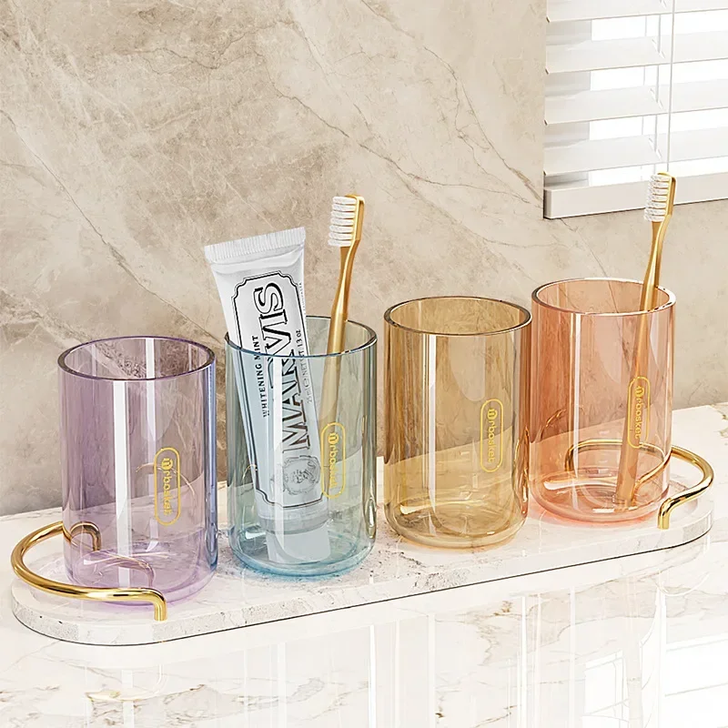Stylish-Toothbrush-Cup-and-Mouthwash-Cup-Minimalistic-Bathroom-Tumblers ...