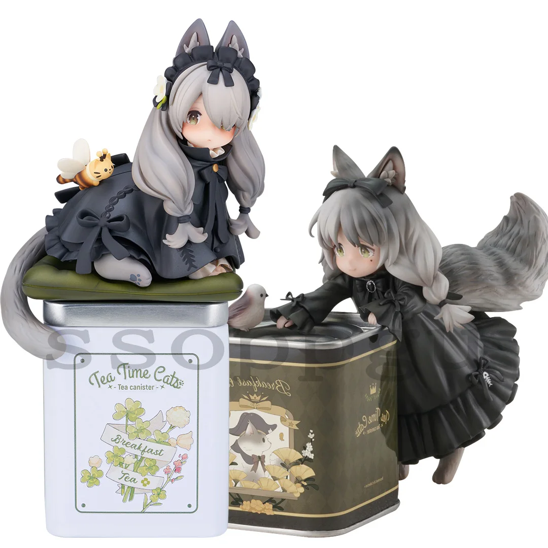 18cm-DLC-RIBOSE-Deformed-Figure-Tea-Time-Cats-Li-Howe-Cute-Anime-Cat ...