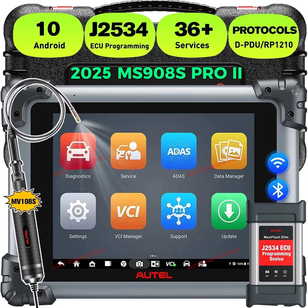 2025 Autel MaxiSYS MS908S PRO II OBD2 Scanner Car Diagnostic Tool J2534 ...