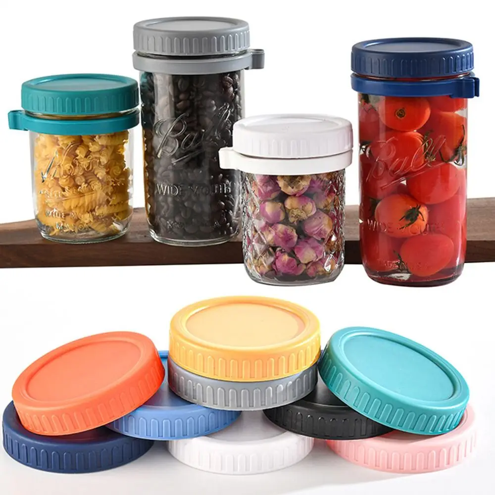 6pcs-70mm-86mm-Reusable-Plastic-Mason-Jar-Lids-for-Wide-Mouth-Jar-Leak ...