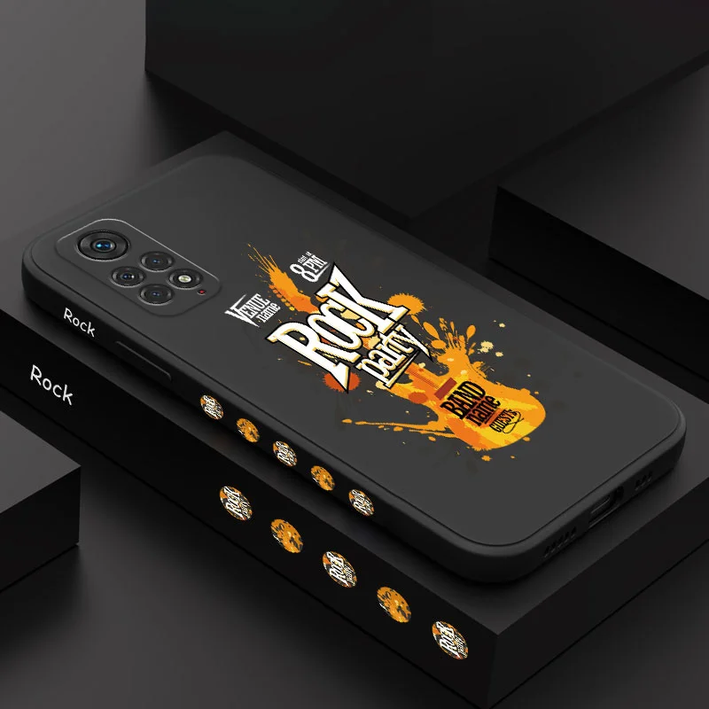Rock Guitar Phone Case For Xiaomi Redmi Note 13 12 12S 11 11S 10 10A ...