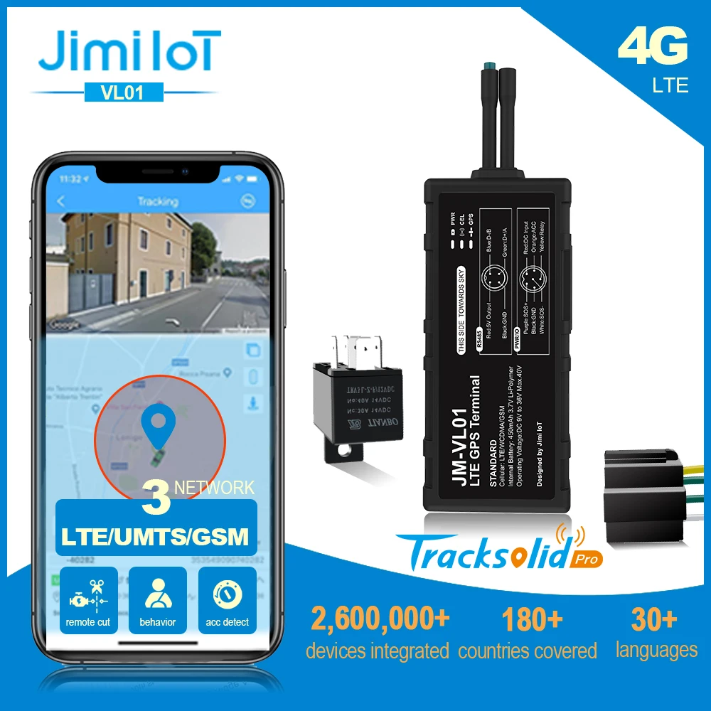 JIMIIOT-GPS-Tracker-Para-Carro-4G-VL01-Sistema-de-Posi-o-Inteligente ...